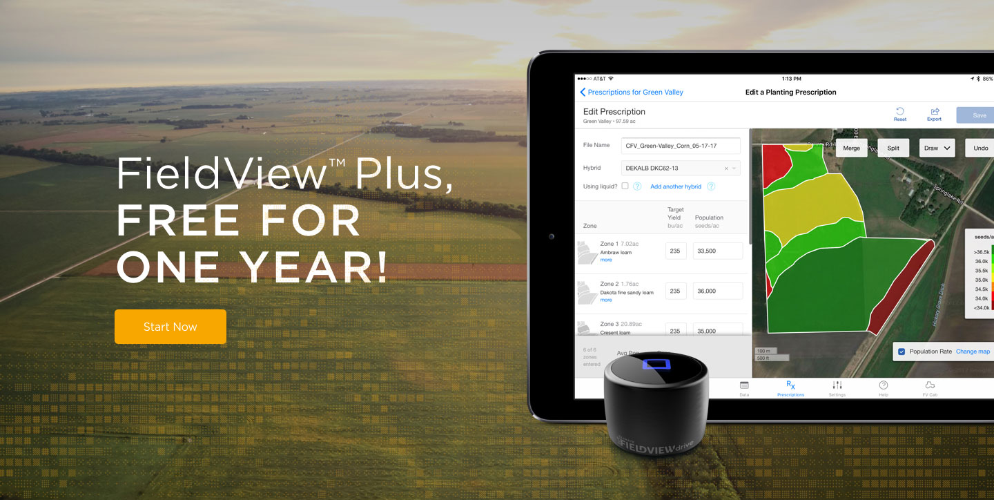 FieldView™ Plus, Free for the First Year