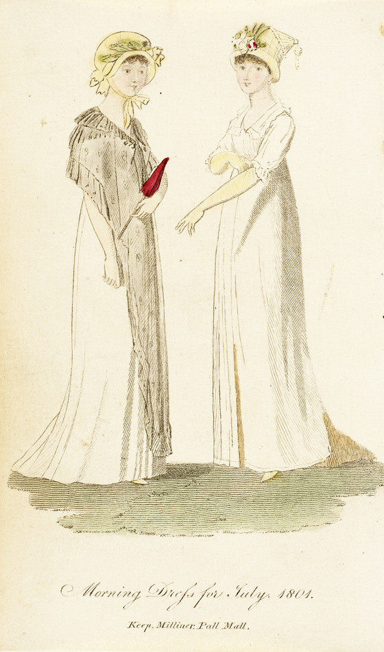 Fashion Plate, 'Morning Dress for July, 1801' for 'Lady's Monthly ...