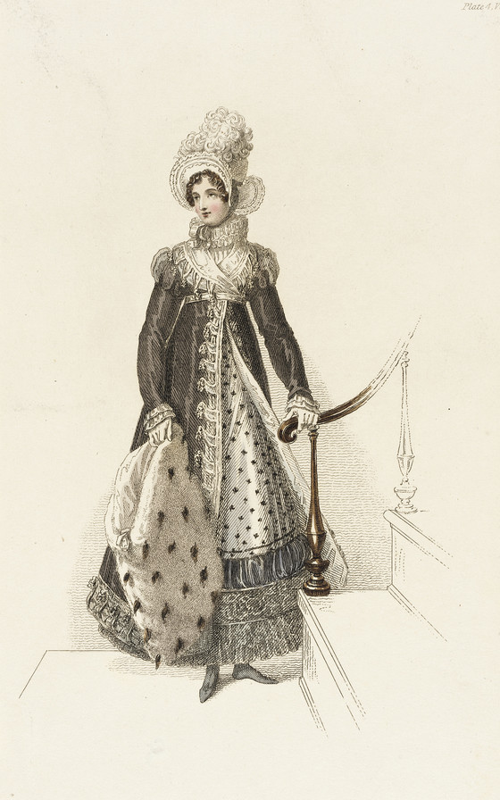Fashion Plate, 'Half Mourning Walking Dress' | LACMA Collections