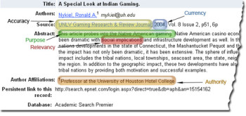 Evaluating | Information Literacy