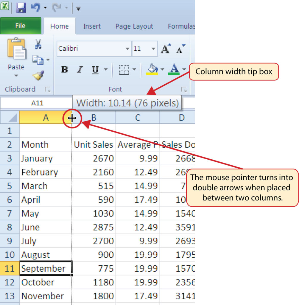 Excel Shortcuts For Adjusting Column Width And Row Height Hot Picture