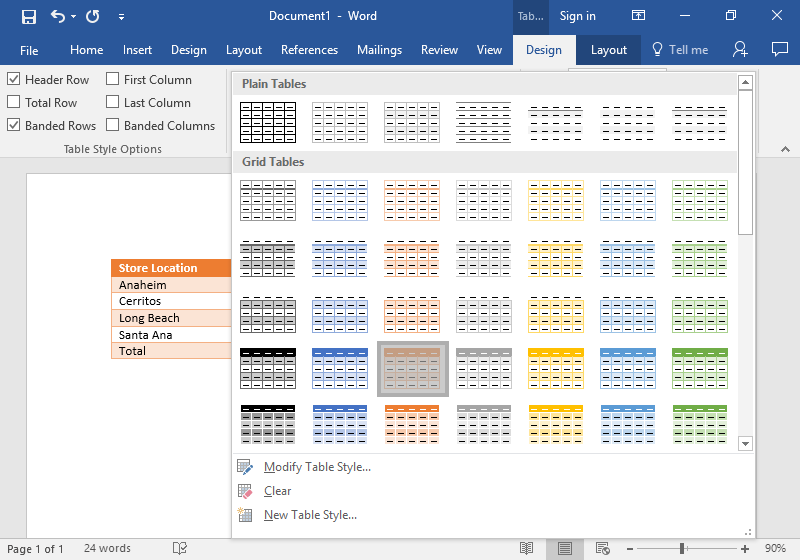 Tenace Hick Evadare Create Table Styles In Microsoft Word Apuca