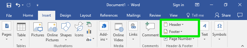 Headers And Footers Computer Applications For Managers
