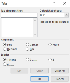 Tab Stops | Computer Applications for Managers