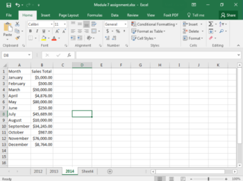 Assignment: Analyze Yearly Trends | Waymaker Computer Apps for Managers