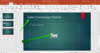Excel Table in PowerPoint | Computer Applications for Managers