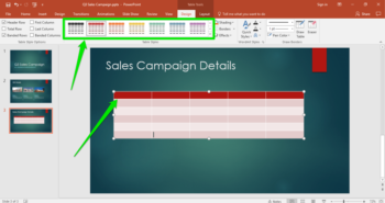 Excel Table in PowerPoint | Computer Applications for Managers