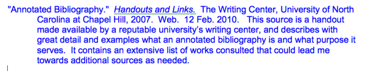 Assessment: Annotated Bibliography | English Composition II: Rhetorical ...