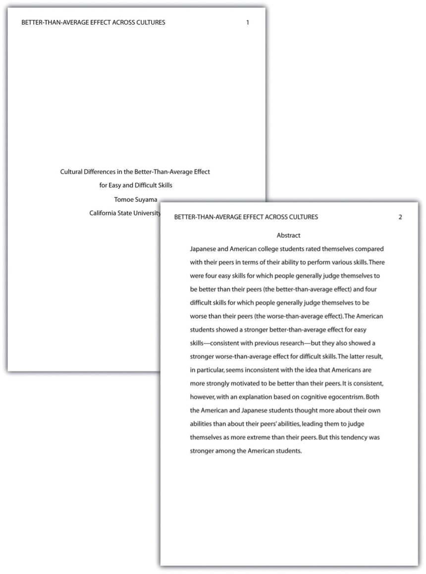 Writing A Research Report In American Psychological Association APA Writing A Research Report In American Psychological Association APA