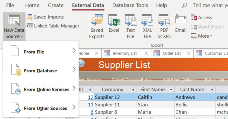 Import and Export Options | Computer Applications for Managers
