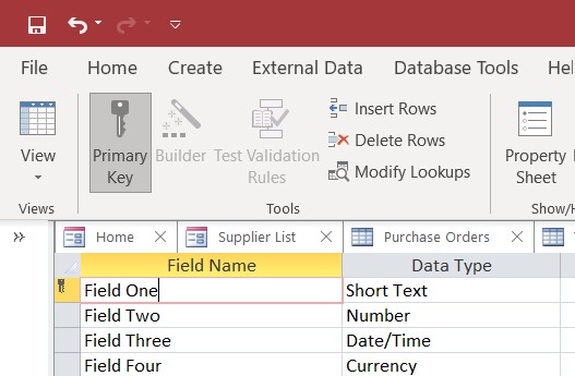 Set a Primary Key | Computer Applications for Managers
