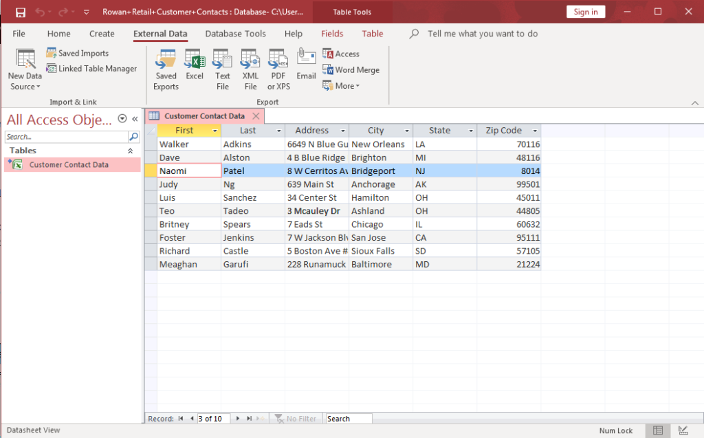 Access and Mail Merge | Computer Applications for Managers