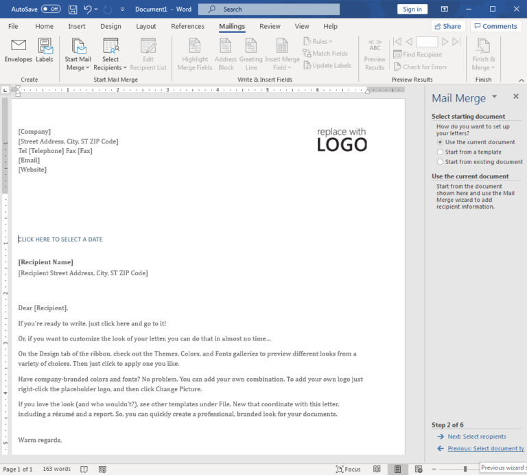 Access and Mail Merge | Computer Applications for Managers