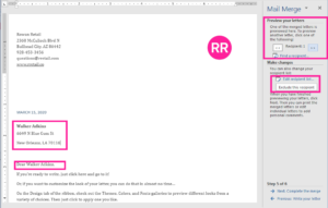 Access and Mail Merge | Computer Applications for Managers