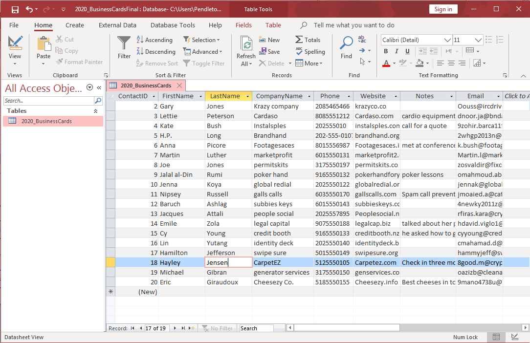 Assignment Modify Access Database Computer Applications For Managers