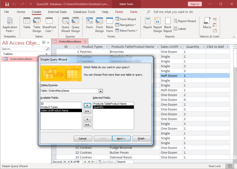 Assignment: Create Queries for Access Database | Computer Applications ... Assignment: Create Queries for Access Database | Computer Applications ...