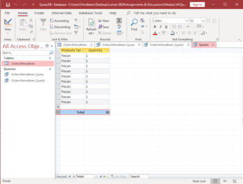 Assignment: Create Queries for Access Database | Computer Applications ...