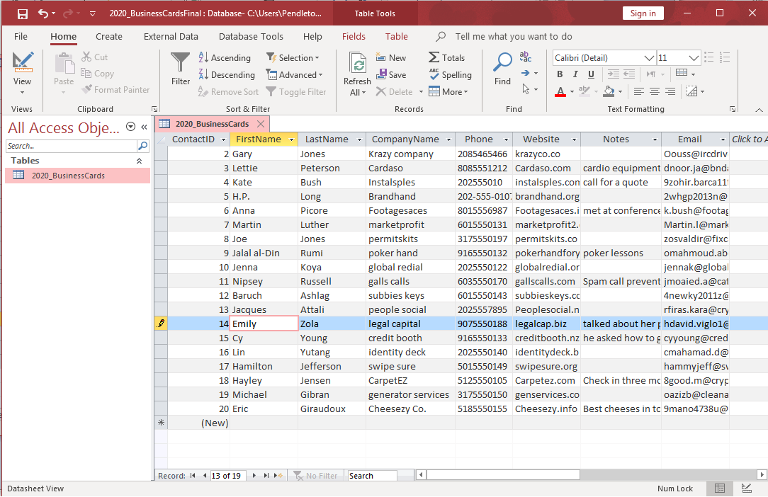 Module 14 Assignment Modify Access Database Computer Applications