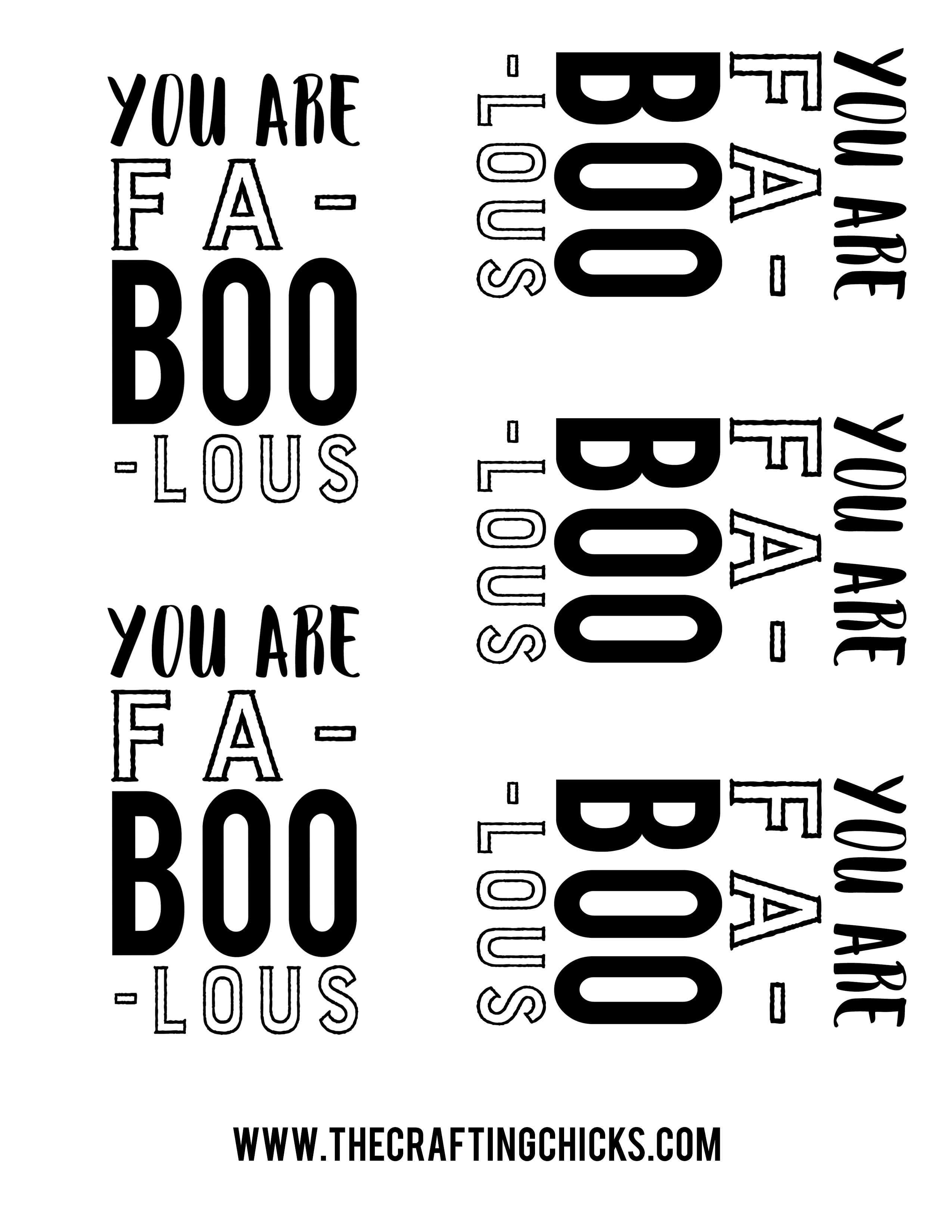 Fa "BOO" Lous Halloween Treat Tag - The Crafting Chicks