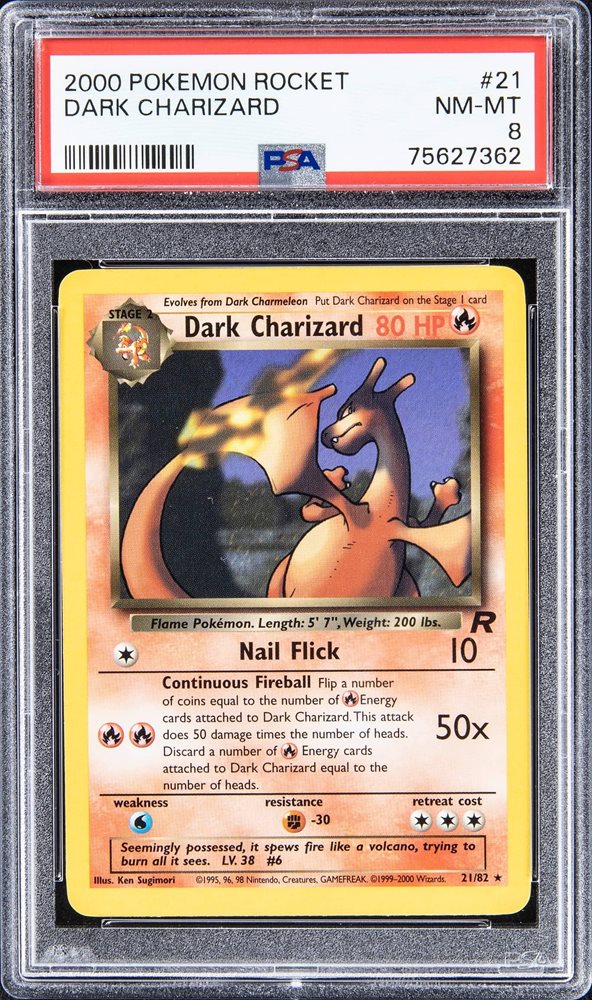 Pokemon Black Charizard Card