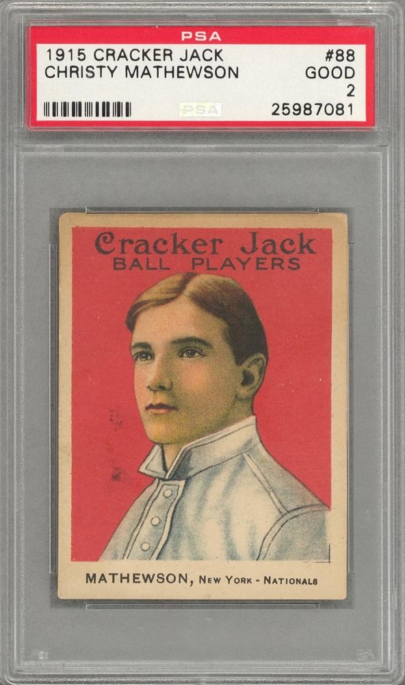 Auction Prices Realized Baseball Cards 1915 Cracker Jack Christy Mathewson