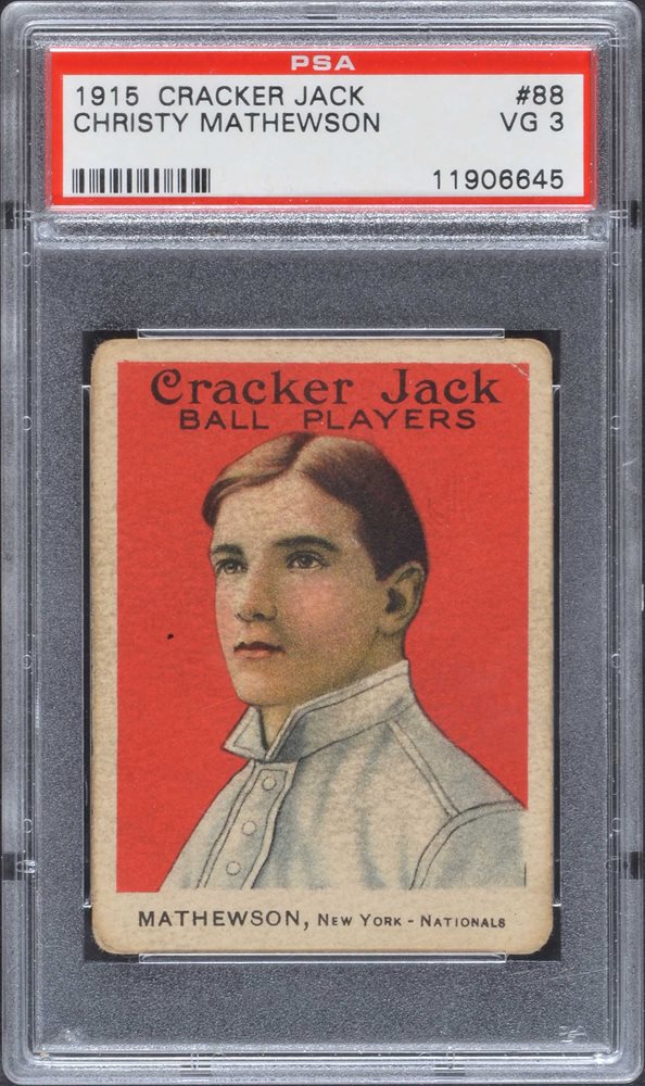 Auction Prices Realized Baseball Cards 1915 Cracker Jack Christy Mathewson