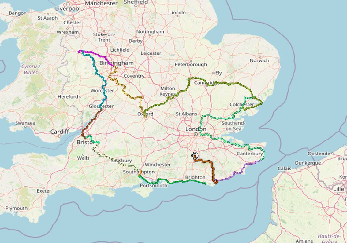 The Route - in England - Grampies Go To England and France Fall 2022 ...