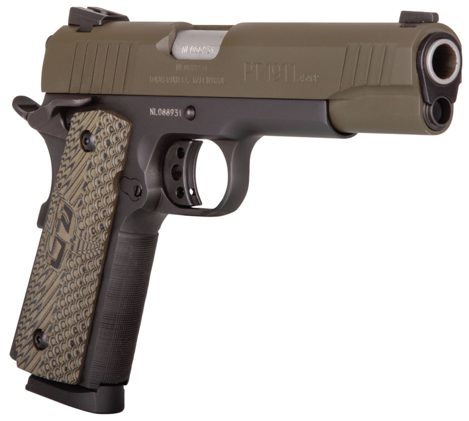 Taurus 1911 Semi Auto Pistol 45ACP Milspec 1-191101mg-Vz .45 ACP ...