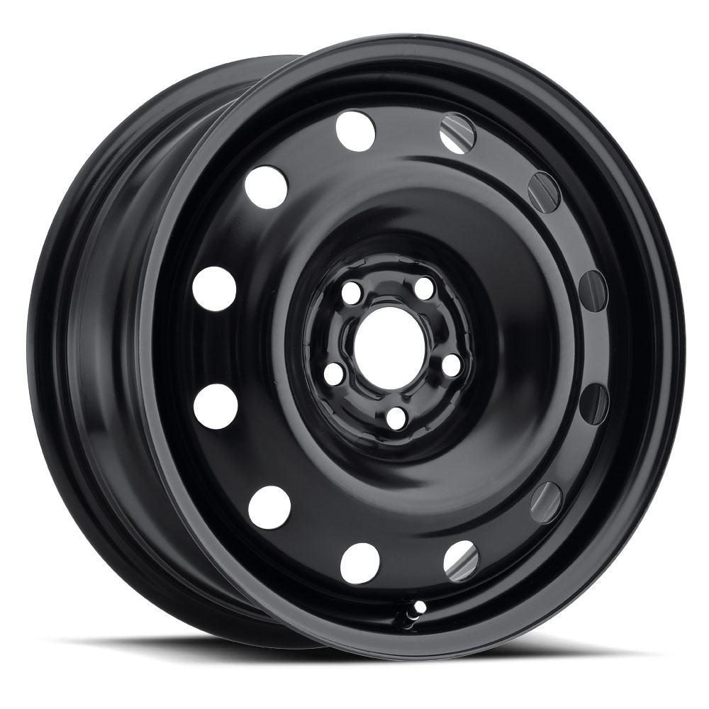 (1) 17X7 +38 5X114.3 5X4.5 LIQUID METAL ATOM BLACK WHEELS/RIMS 17"INCH ...