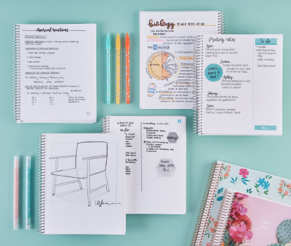 Notebooks | Patterned, Coiled, Personalized | Erin Condren