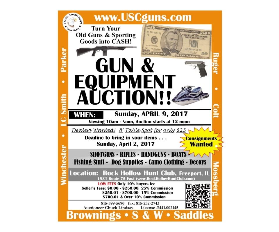 GUN AND EQUIPMENT AUCTION!