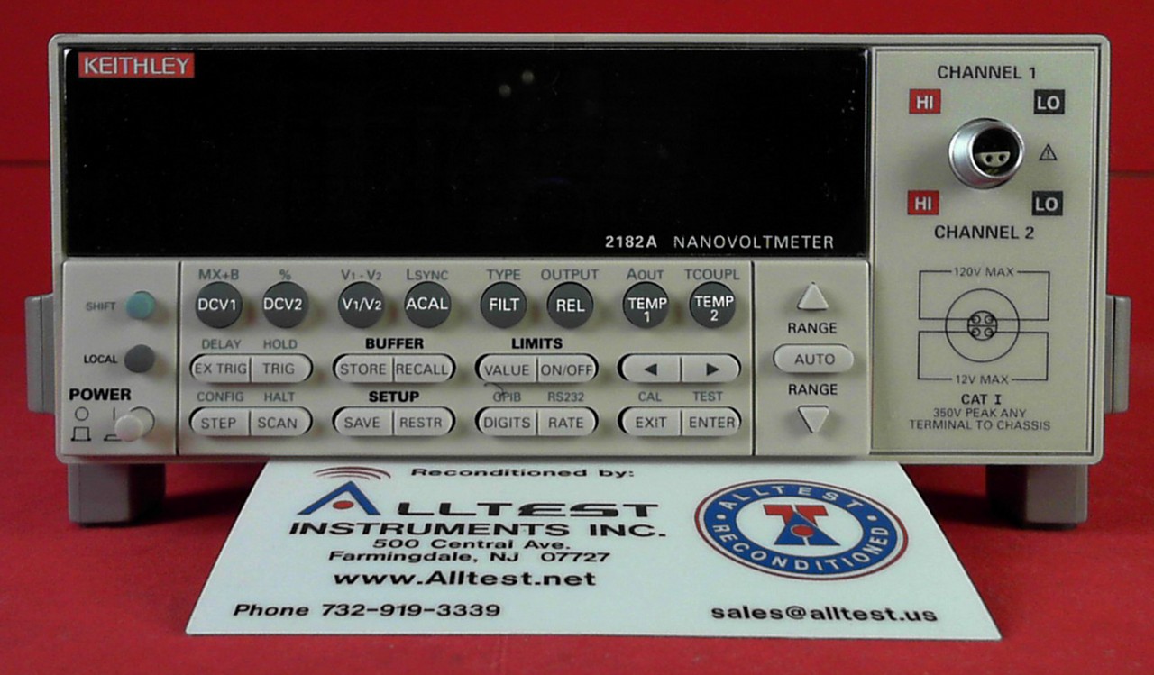 Keithley 2182A Two Channel Nanovoltmeter | eBay