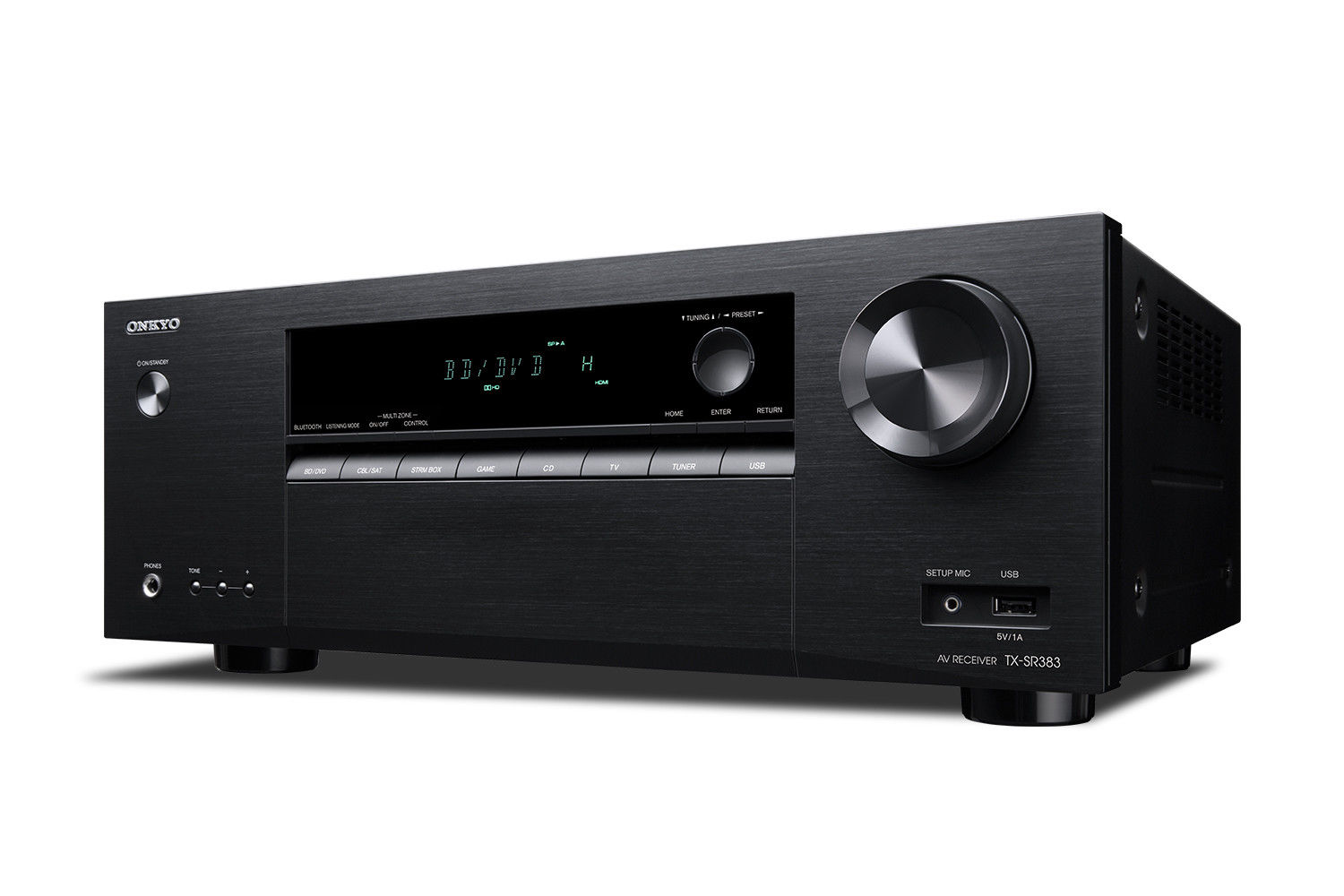 Onkyo Surround Sound Audio & Video Component Receiver Black (TX-SR383 ...