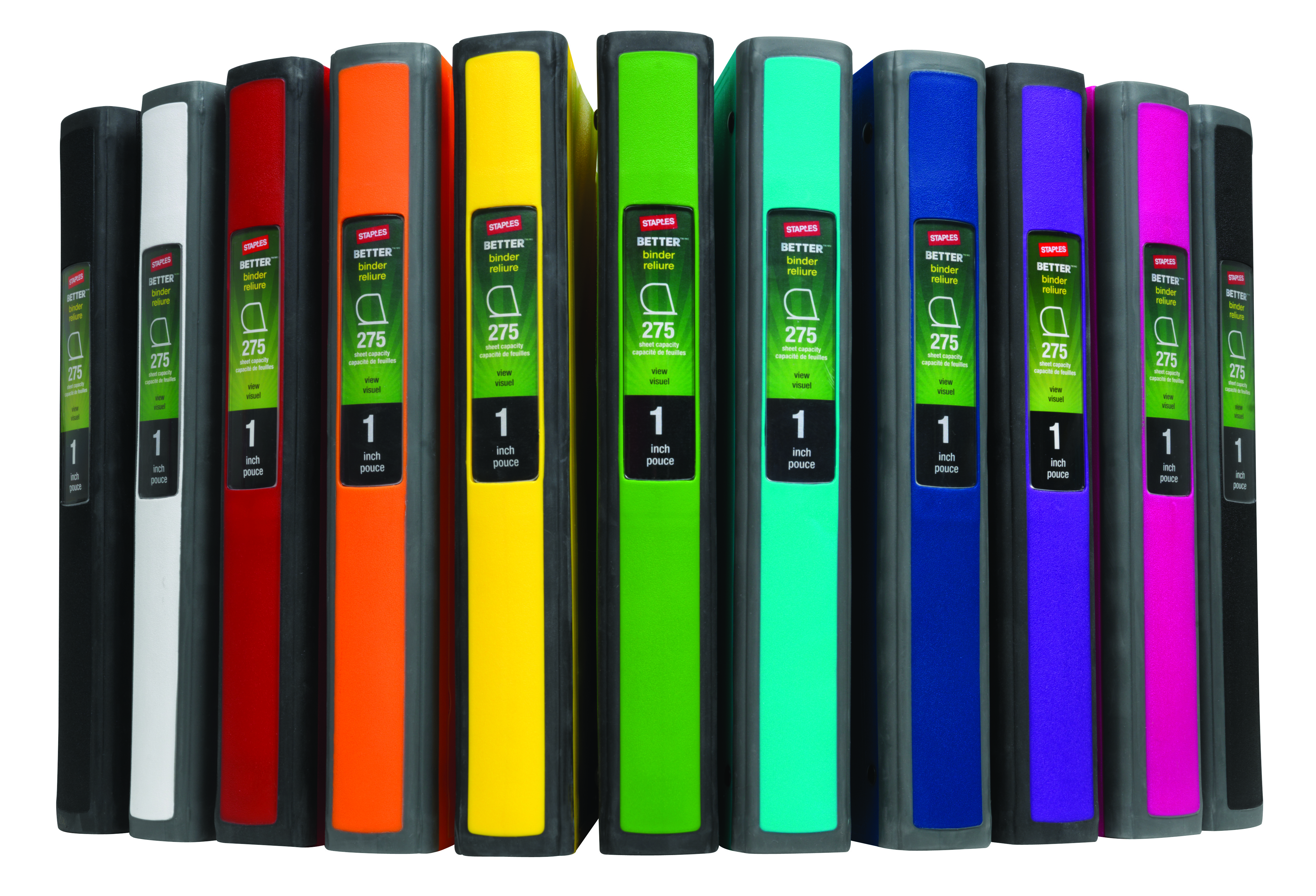 Staples Better 1 Inch Slant D 3 Ring View Binder Black 13395 EBay