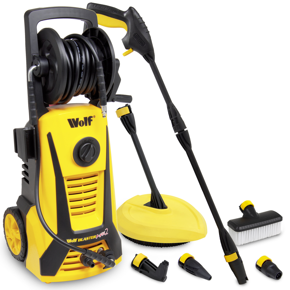 WOLF BLASTER MAX 2200w 165BAR Pump 2450psi Power Pressure Washer WOLF BLASTER MAX 2200w 165BAR Pump 2450psi Power Pressure Washer