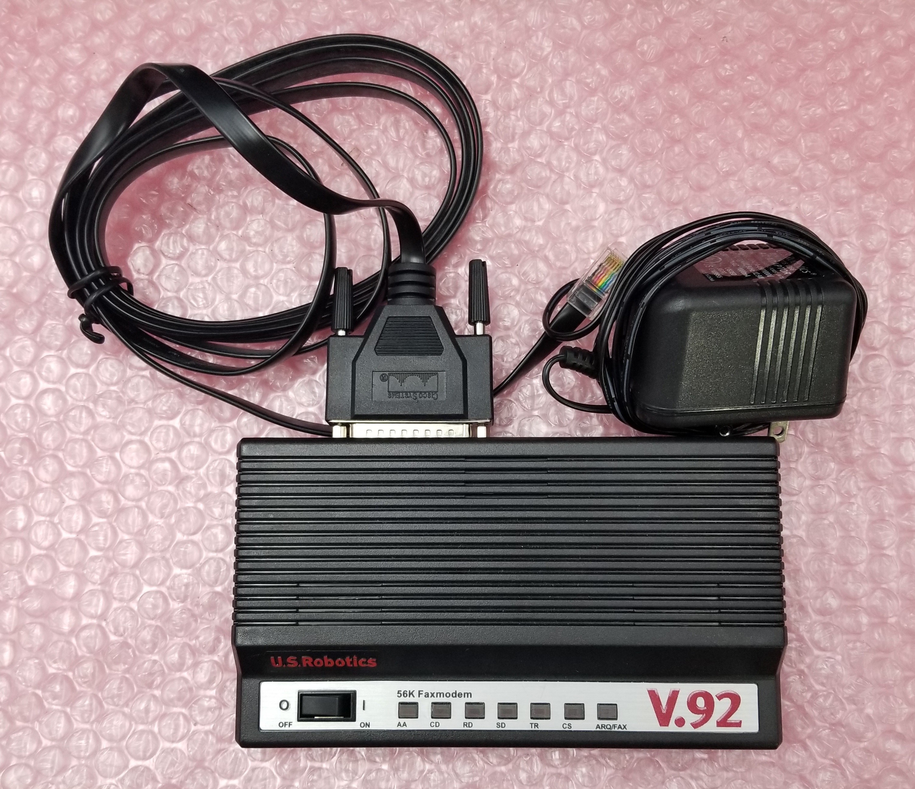 Us Robotics 56k V 92 External Fax Modem P N 64 005686 05 738168033485