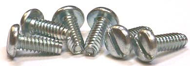10-32 x 1/2" Trilobe Thread Forming Screws for Metal / Slotted / Pan ...
