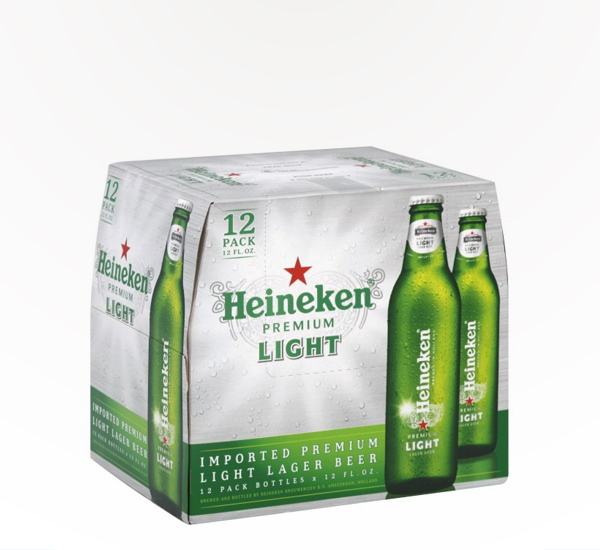 Heineken Light - Light Lager - 12 bottles - Delivered in under 30 minutes