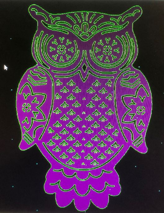 Decorative Owl 2D | FireShare | Langmuir Systems