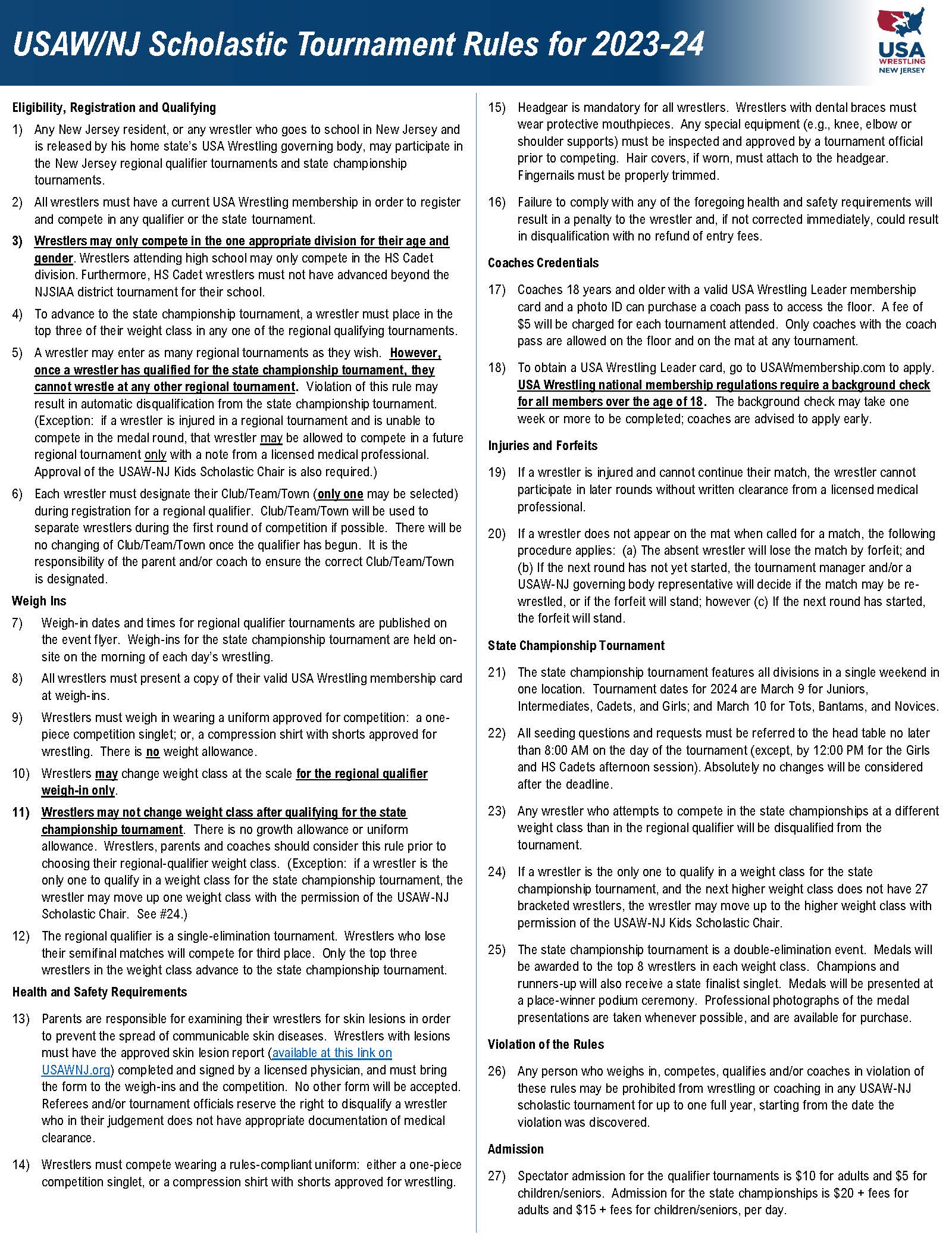 Saturday, March 9: Cadets & Girls, both divisions start at 1:00 PM ...