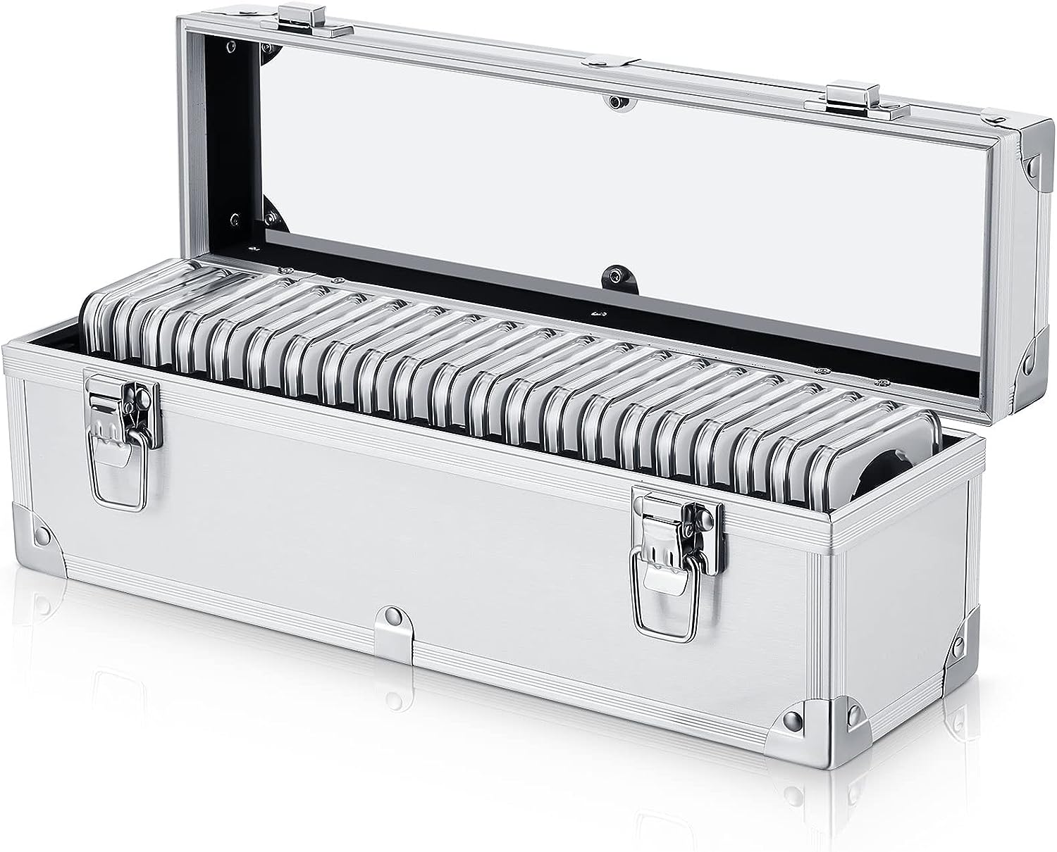 Nice Aluminum Coin Slab Storage Box with Push Lock Latch (holds 20 ...