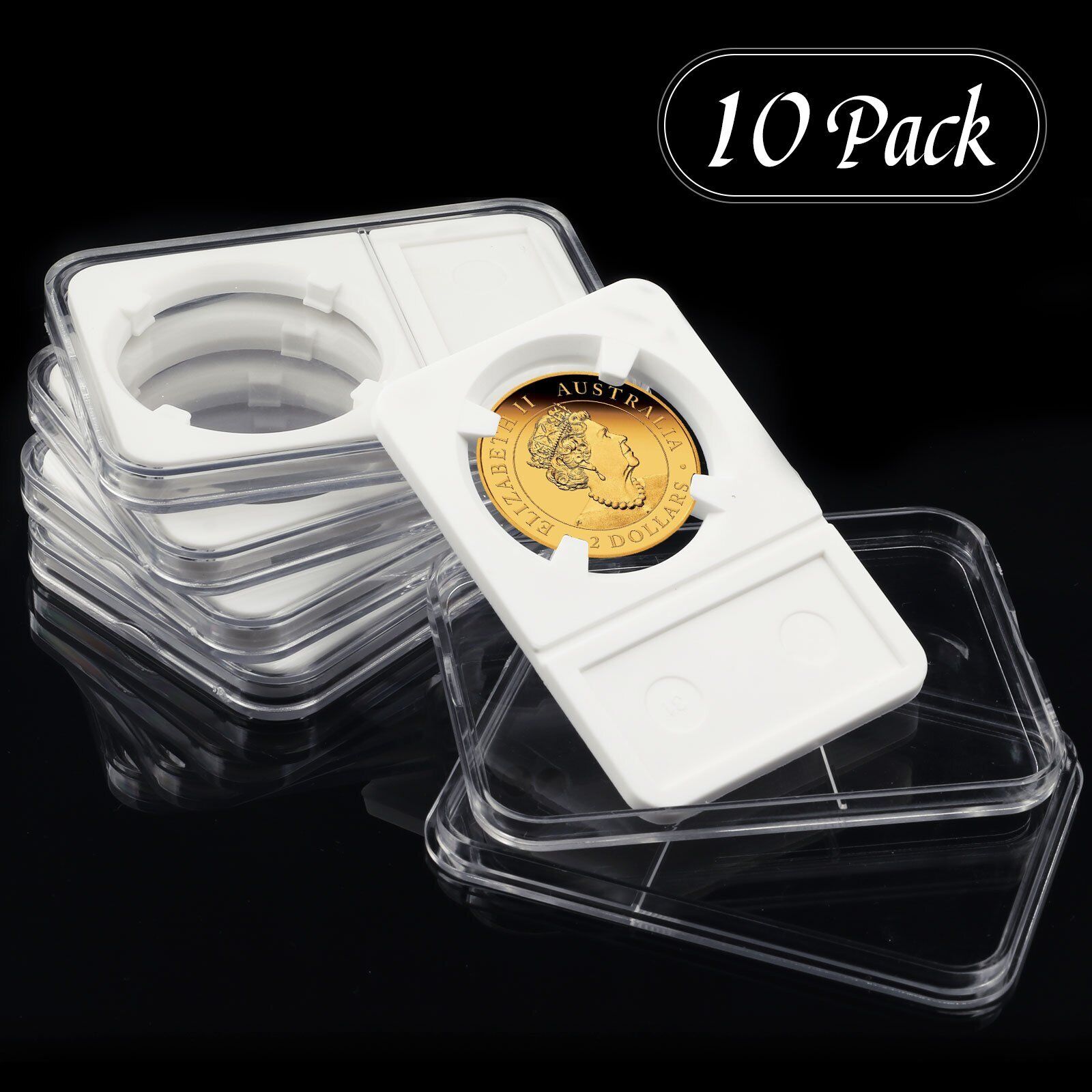 Coin Slab Display Holder 31 mm (10 pcs) For JFK Half Dollar | GoldInSilver