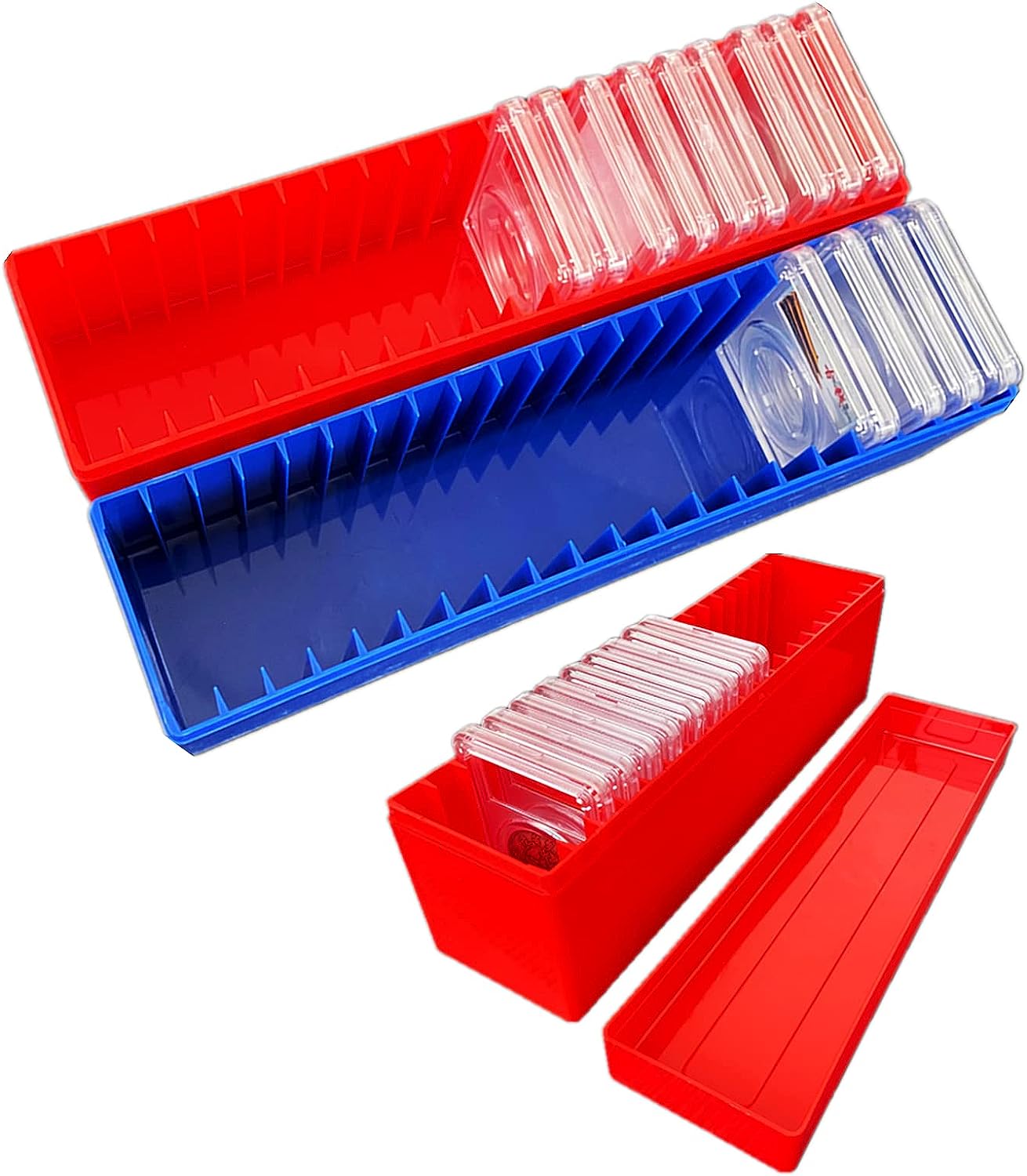 Nice Coin Storage Box for 20 Slabs! Red | GoldInSilver