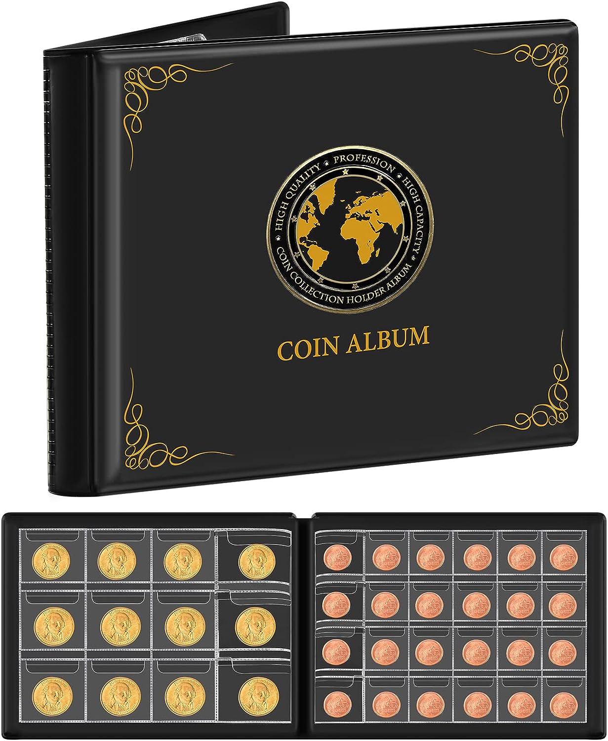 Nice Coin Collection Album, 300 Pockets! | GoldInSilver