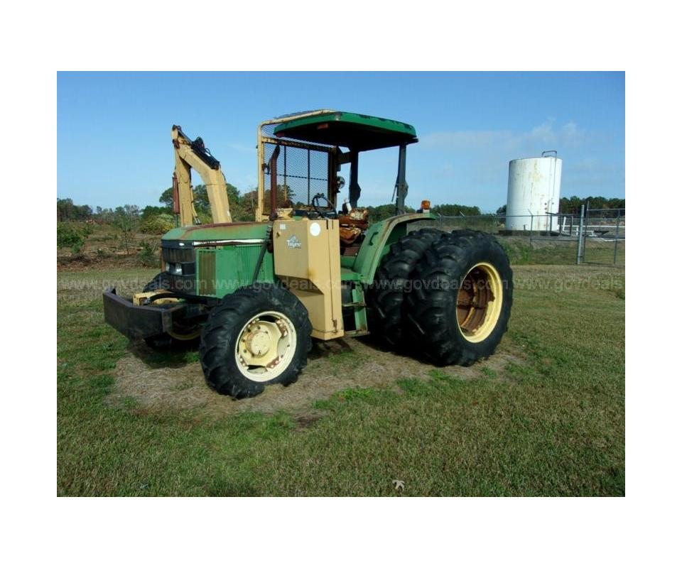 John Deere 6405 Tractor with Tiger Mower