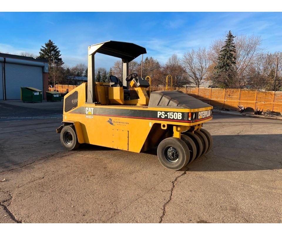 Two Caterpillar PS150 Rubber Tire Rollers