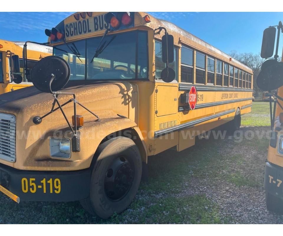 Lot of 15 Blue Bird & Thomas Buses