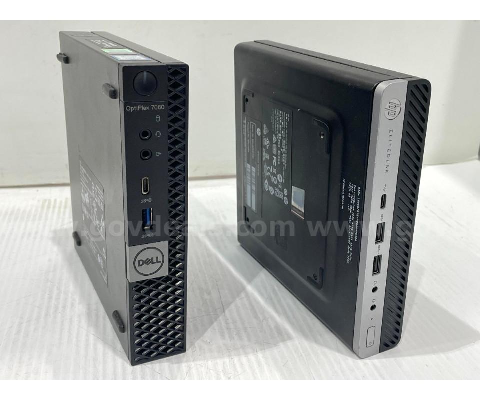 Lot of 179 x Micro PCs Dell 7060 HP EliteDesk 705 G4 G5 Intel i5-8500T ...