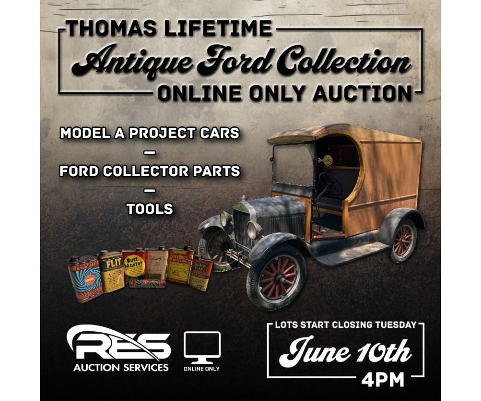 Thomas Lifetime Antique Ford Collection Online Only Auction