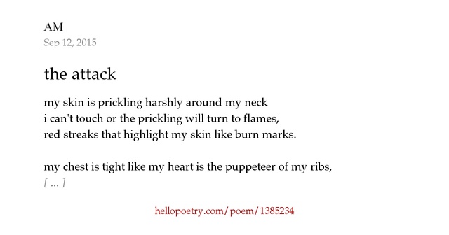 the attack by AM - Hello Poetry